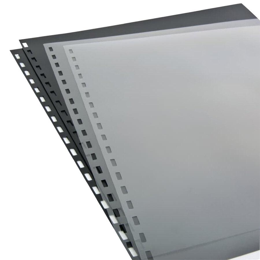 Swingline GBC 26003 11" x 8 1/2" Clear / Black Prepunched Binding ...