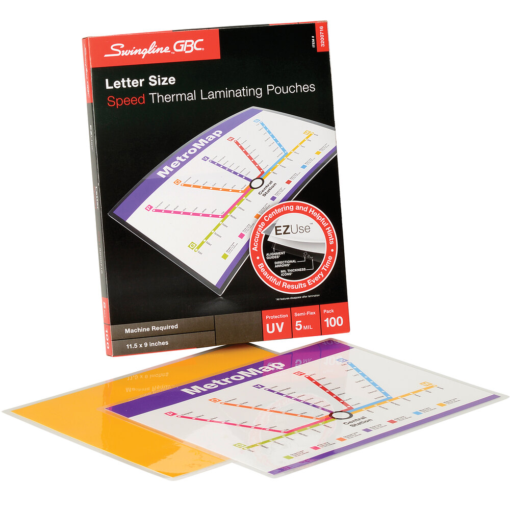 Swingline GBC 3200716CF EZUse 11 1/2" x 9" Letter Thermal Laminating ...