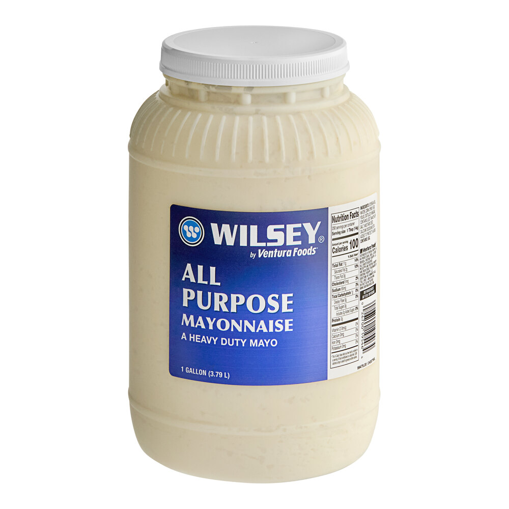 Wilsey Heavy-Duty Mayonnaise 1 Gallon Container - 4/Case