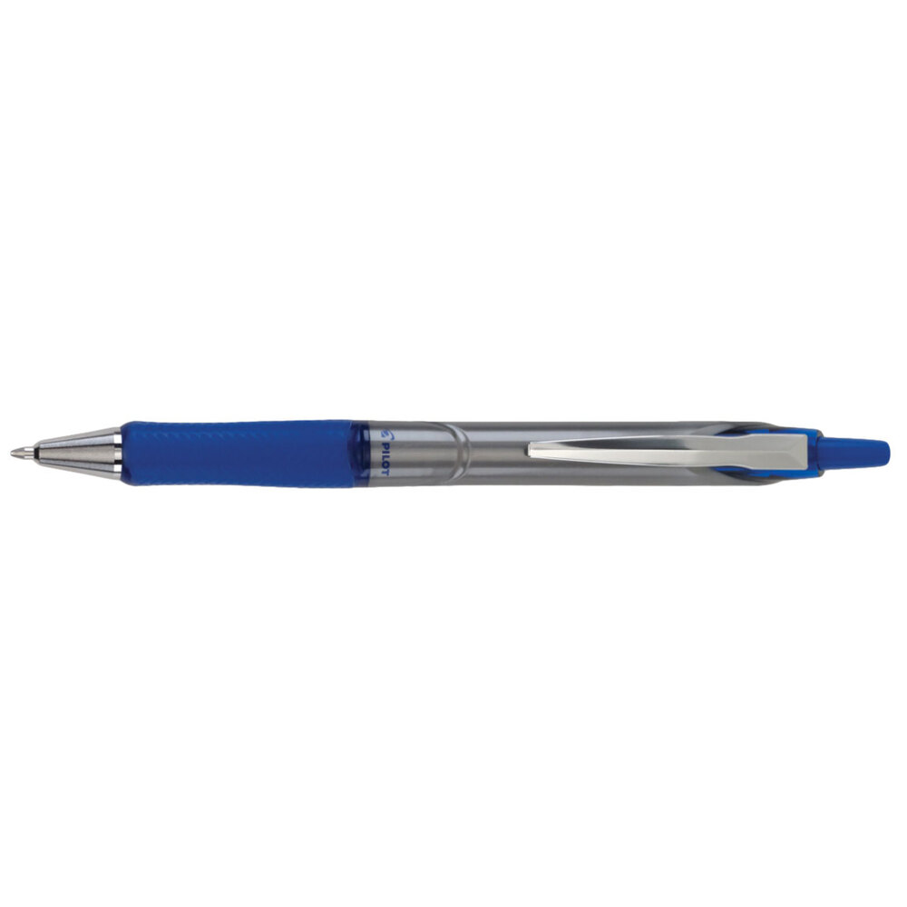 Pilot 31911 Acroball Pro Blue Ink with Silver Barrel 1mm Retractable ...