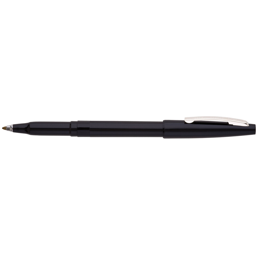 Pentel R100A Rolling Writer Stick Black Ink with Black Barrel 0.8mm ...