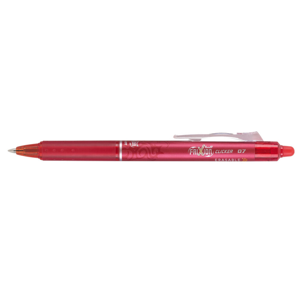 Pilot 31452 FriXion Clicker Red Ink with Red Barrel 0.7mm Retractable ...