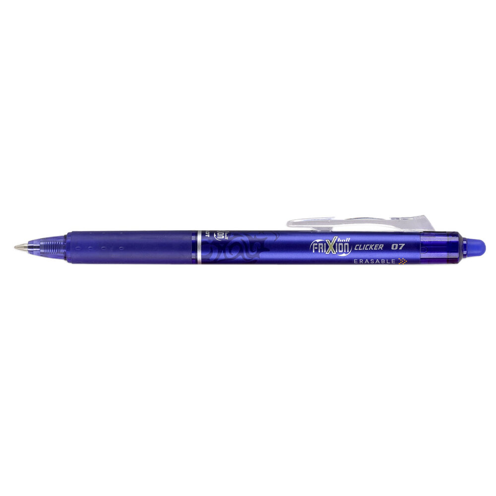 Pilot 31451 FriXion Clicker Blue Ink with Blue Barrel 0.7mm Retractable ...