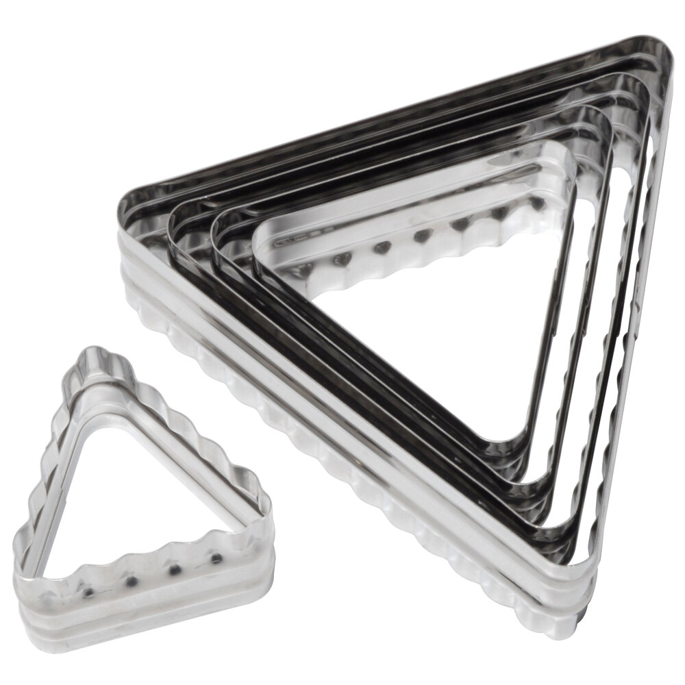 Ateco 6-Piece Triangle Cookie Cutter Set