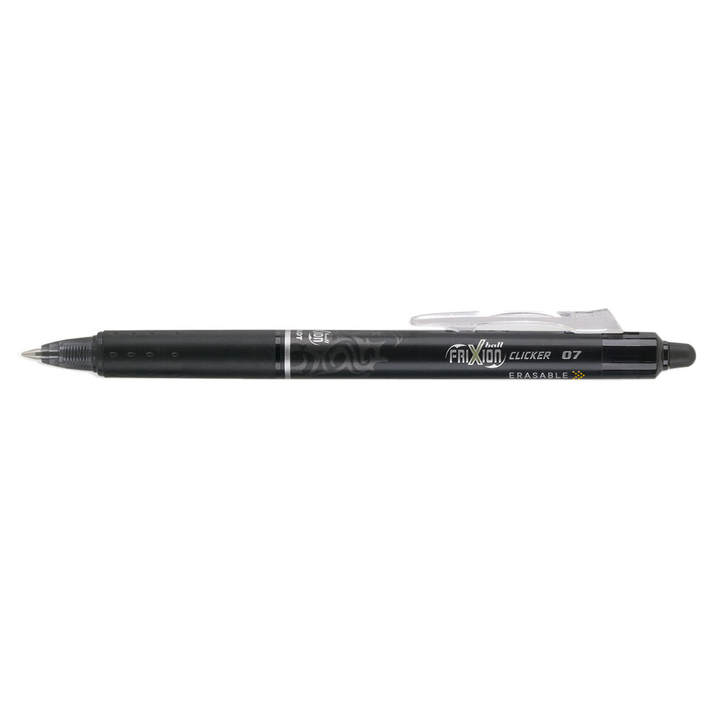 Pilot 31450 FriXion Clicker Black Ink with Black Barrel 0.7mm ...