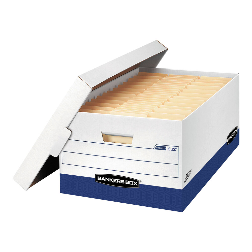 Fellowes 0063201 Bankers Box Presto 24" x 16" x 10 3/8" White Maximum ...