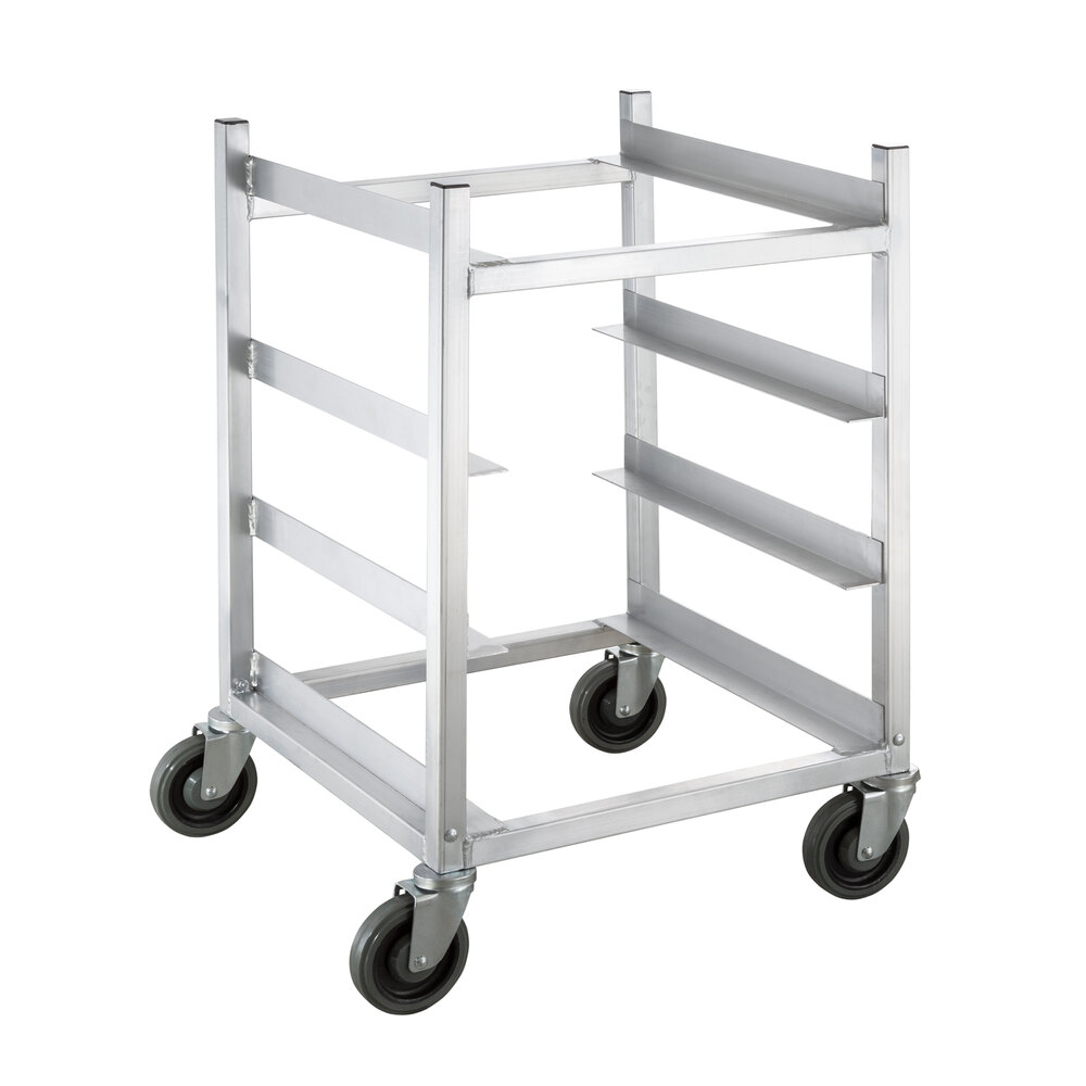 Channel GRR-83 4 Shelf Glass Rack Cart with 8" Spacing