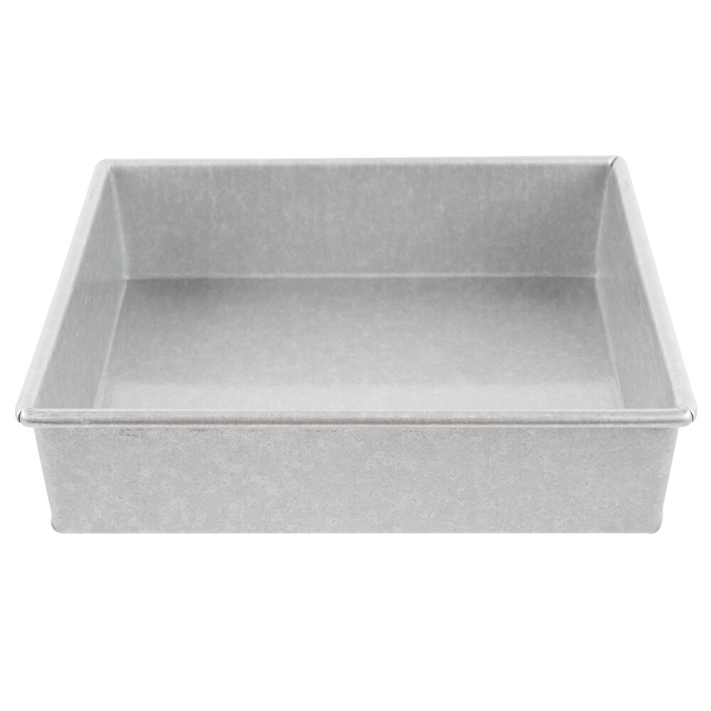 Chicago Metallic 21500 9" x 9" Glazed Aluminized Steel Square Cake Pan