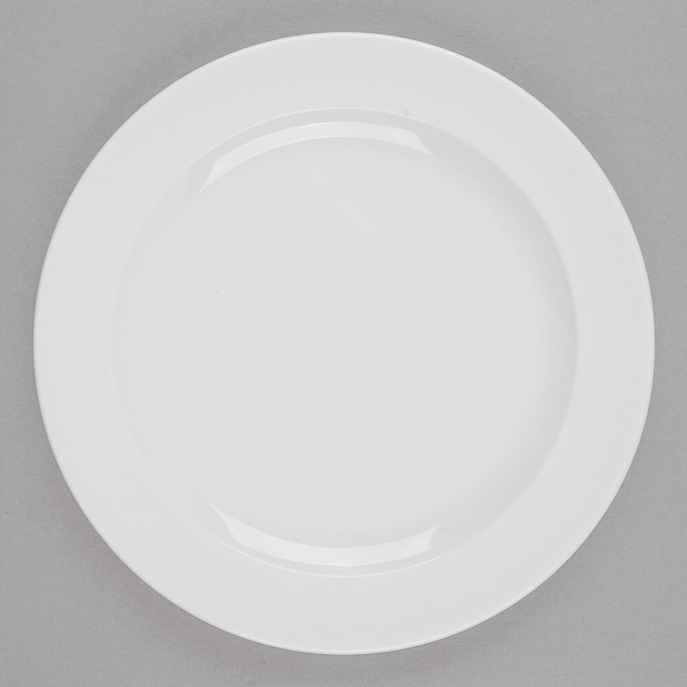 Libbey BW-1111 Basics 7" Bright White Medium Rim Porcelain Plate - 36/Case
