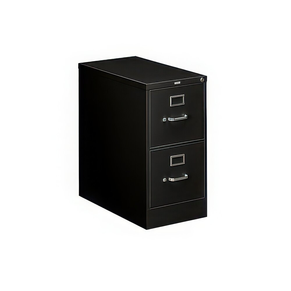 HON 312CPP 310 Series Black Full-Suspension Two-Drawer Filing Cabinet ...
