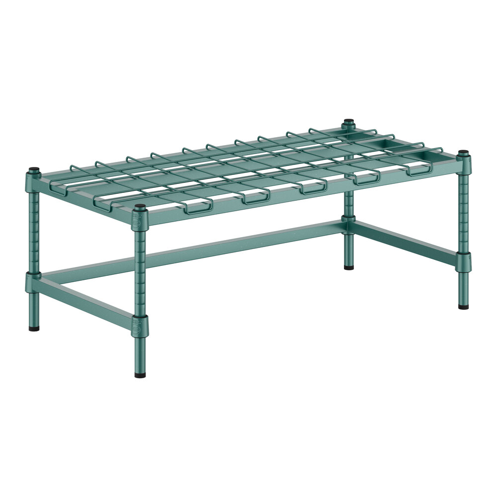 Regency 18" x 36" Heavy-Duty Green Dunnage Rack with Mat