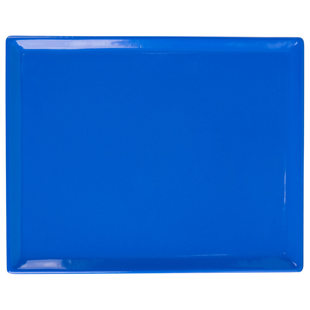 TableCraft CW2104CBL 8 1/2" x 6 3/4" x 3/8" Cobalt Blue Cast Aluminum ...