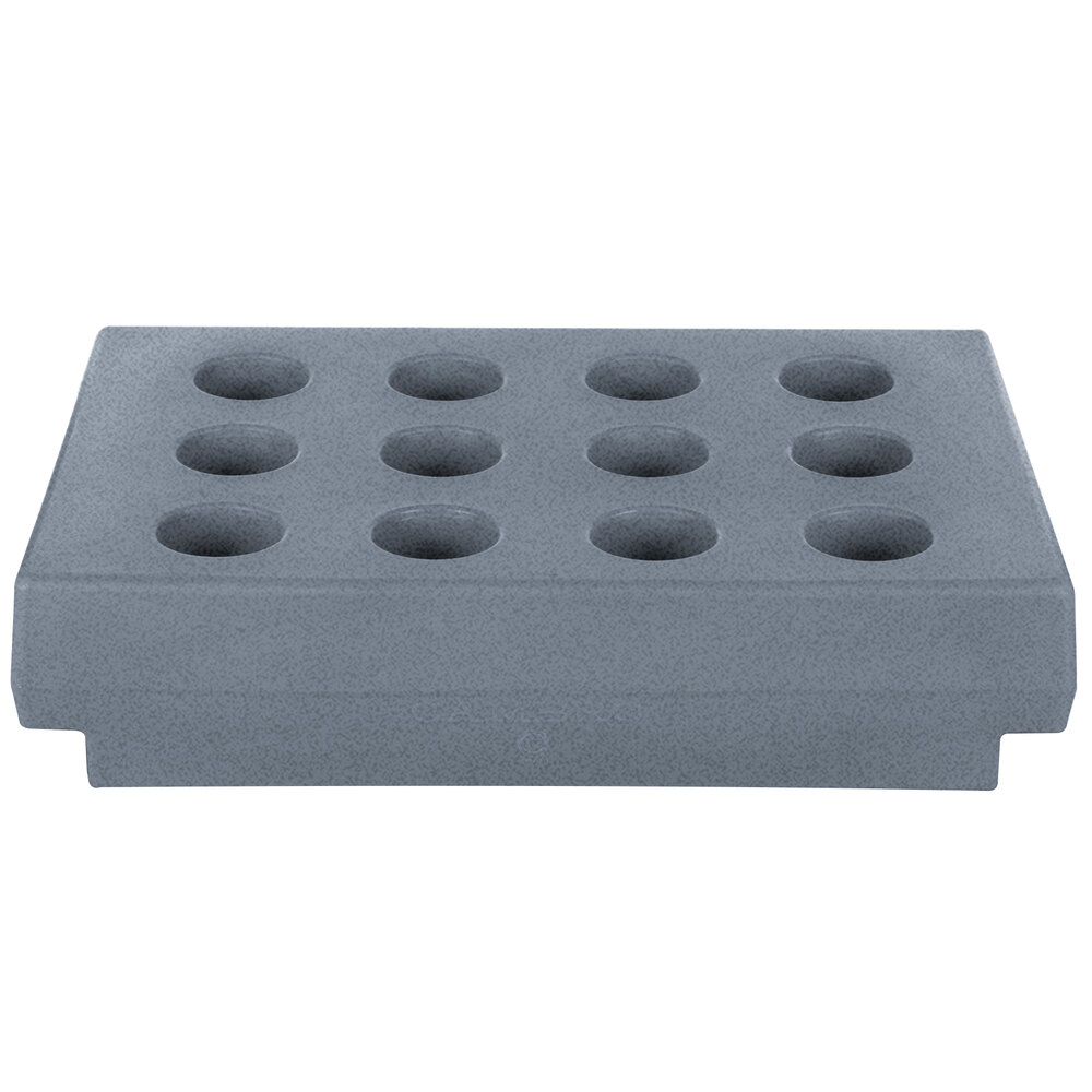 Cambro CR12191 Granite Gray Full Size Cutlery Rack