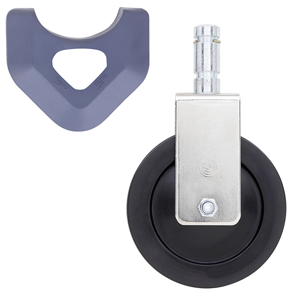 Metro 5MRX 5" MetroMax iQ Resilient Rigid Stem Caster