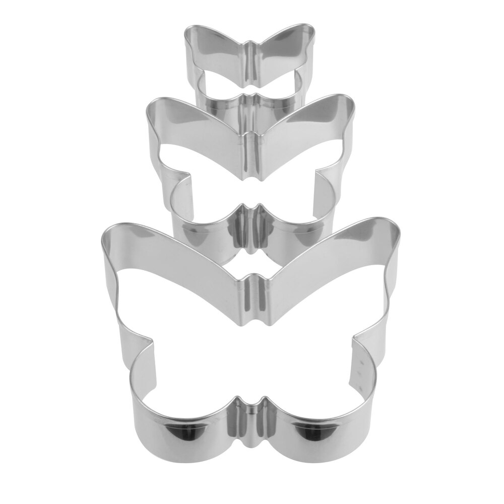 Ateco 5264 3-Piece Stainless Steel Butterfly Cutter Set