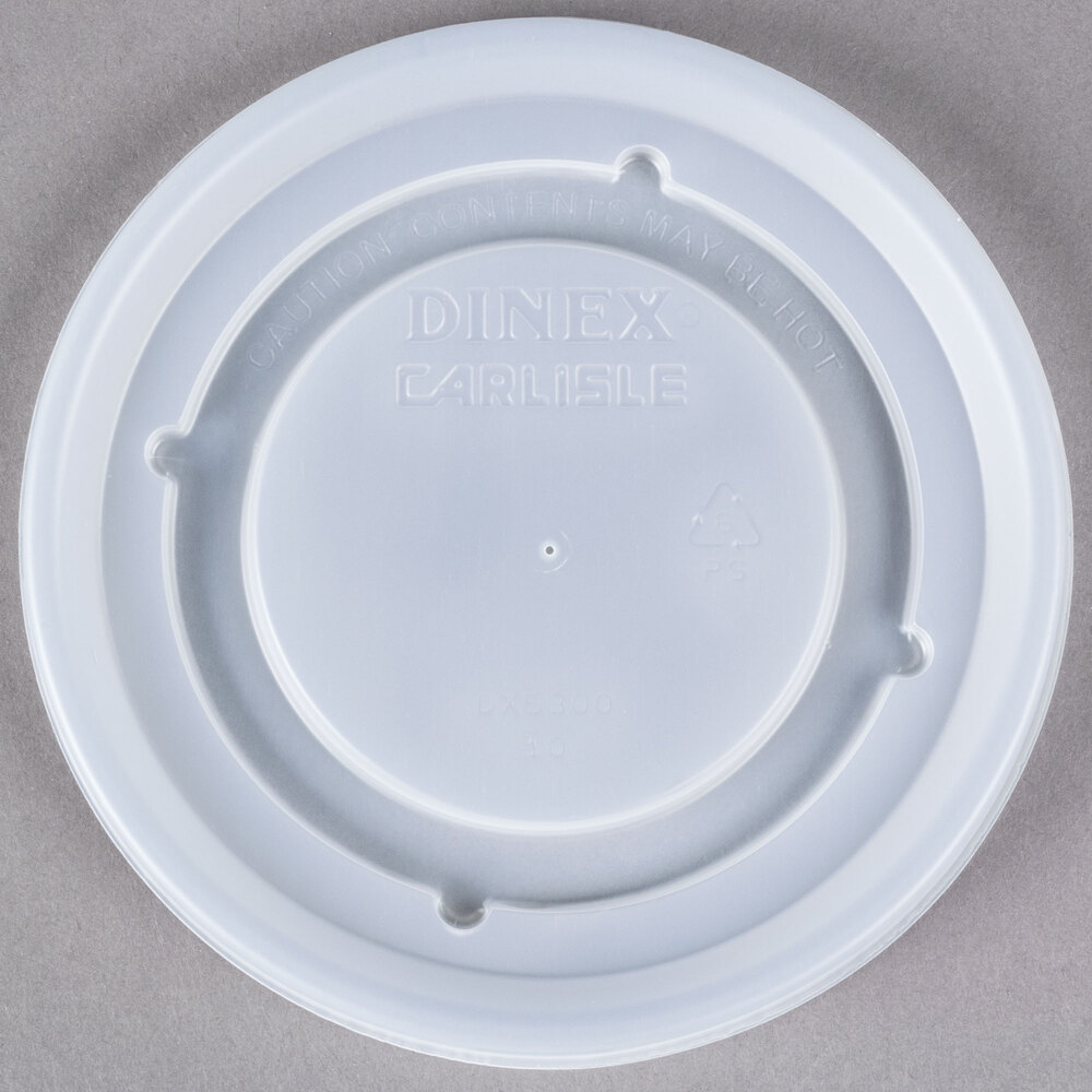 Dinex DX53008714 Fenwick Translucent Disposable Lid for Dinex DX5300 ...