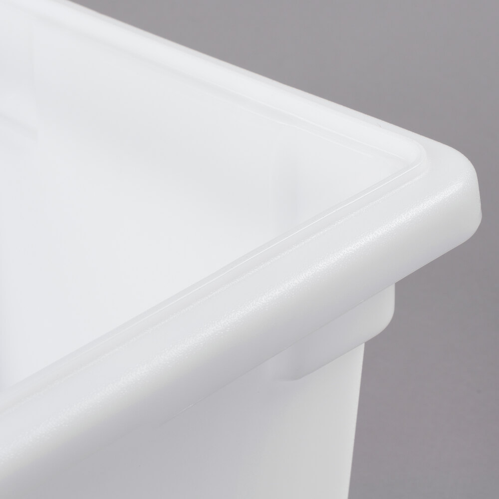 Choice 18" x 12" x 9" White Polyethylene Food Storage Box