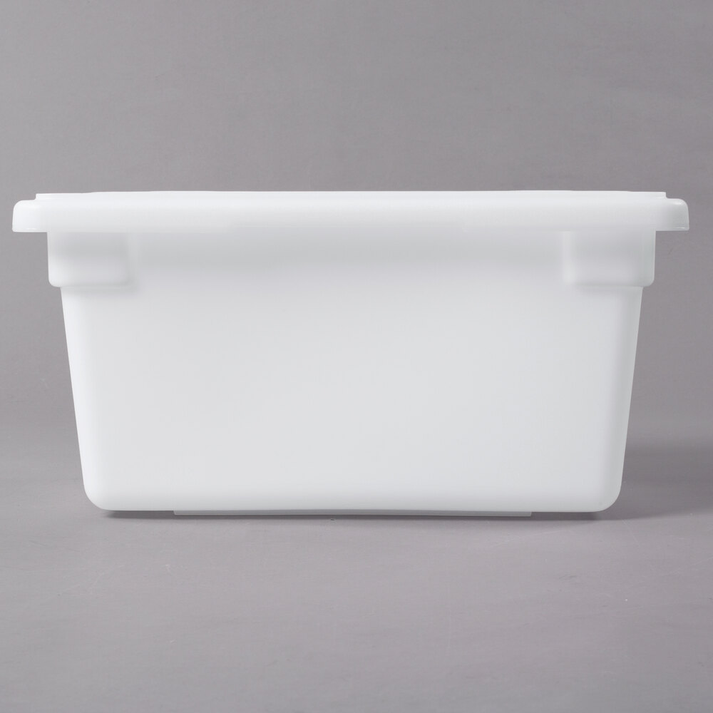 Choice 18" x 12" x 9" White Polyethylene Food Storage Box
