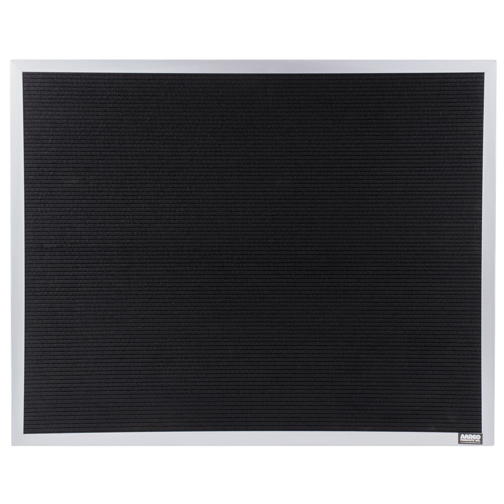 Aarco BOFD2430L 24" x 30" Black Felt Open Face Horizontal Indoor ...