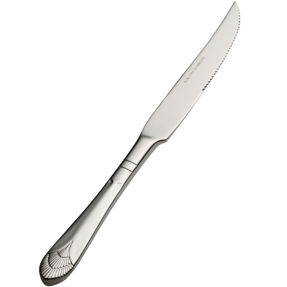 Bon Chef S1715 Nile 10" 13/0 Stainless Steel European Size Solid Handle ...