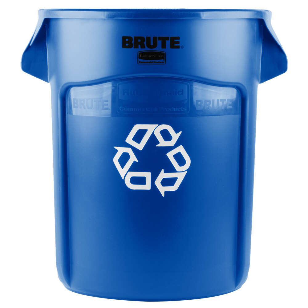 Rubbermaid® FG262073BLUE BRUTE 20 Gallon Blue Round Recycling Can