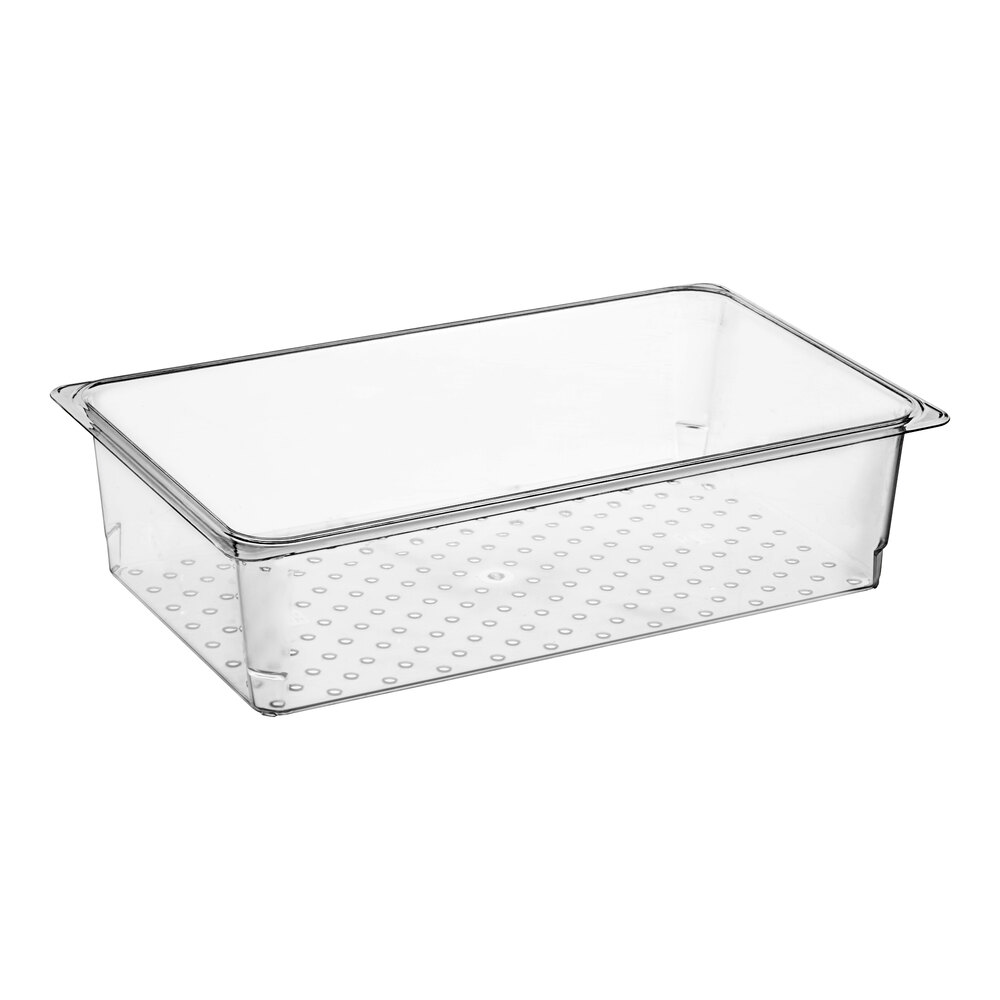Cambro 15CLRCW135 Camwear® Full Size Clear Polycarbonate Colander Pan ...