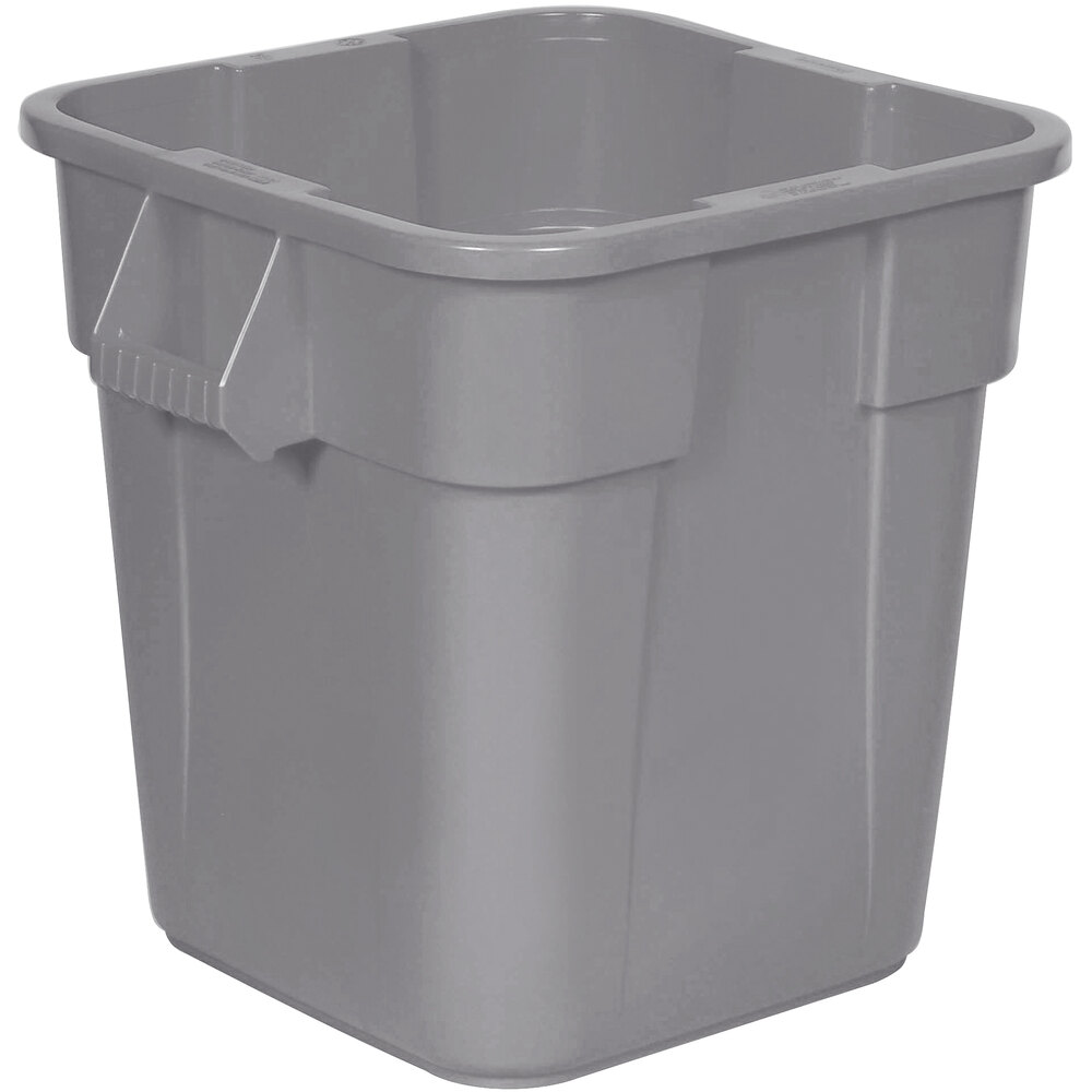 Rubbermaid FG352600GRAY BRUTE 28 Gallon Square Gray Trash Can