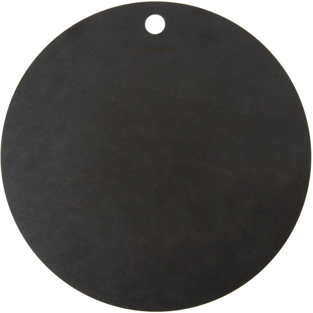 Epicurean 429-001202 12" Slate Richlite Wood Fiber Round Pizza Board
