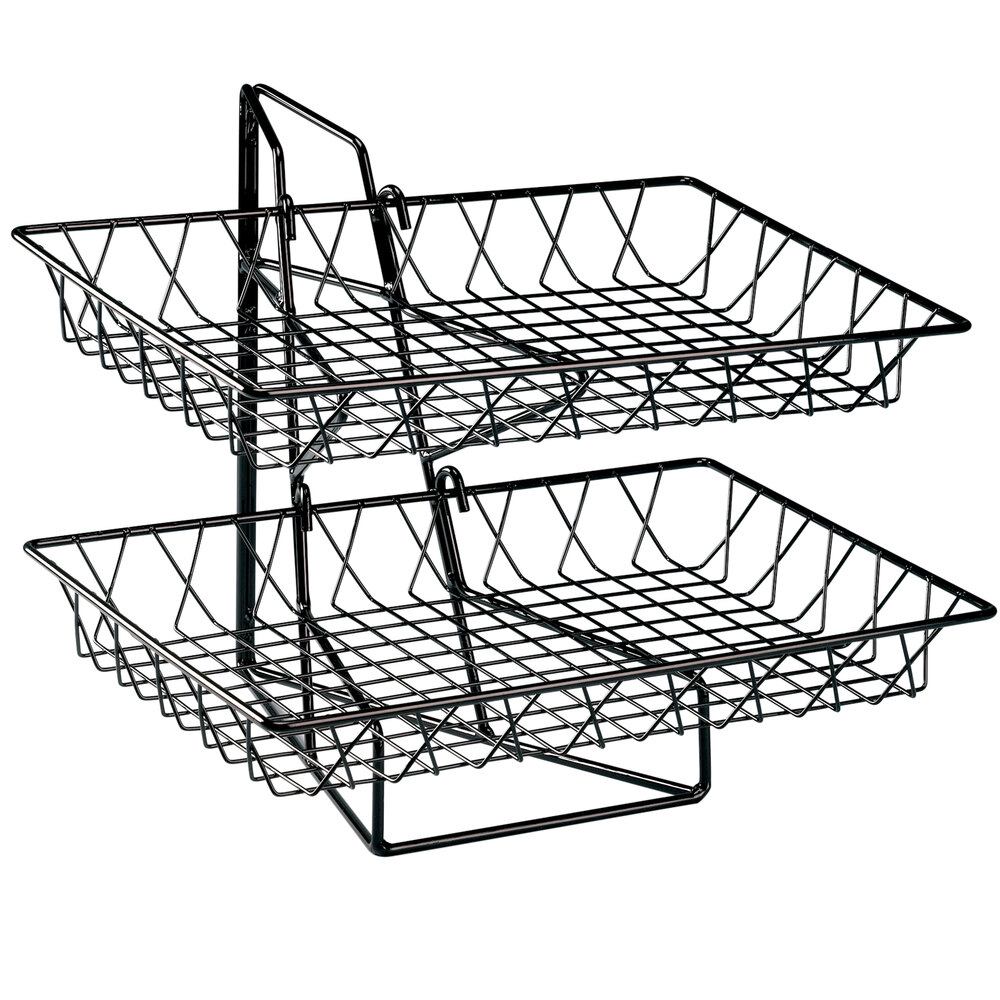 Cal-Mil 1291-2 Two Tier Merchandiser with Rectangular Wire Baskets - 18 ...