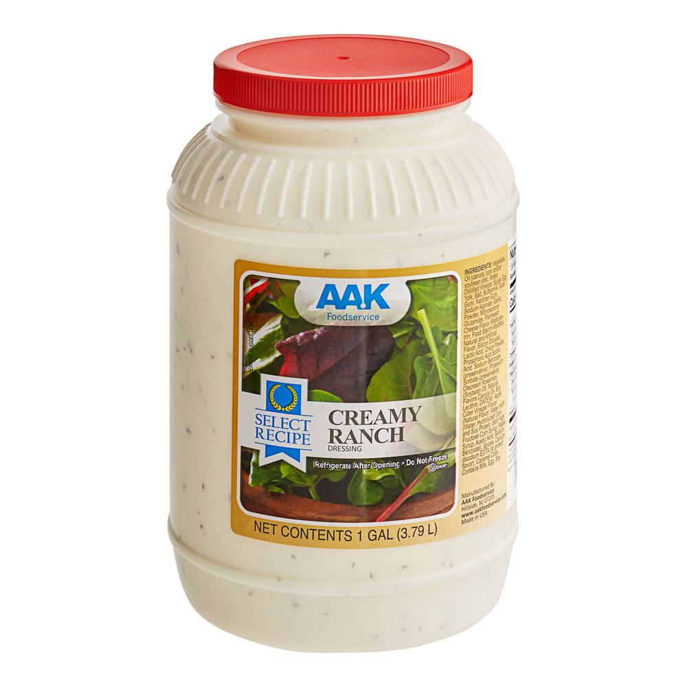 AAK Select Recipe Ranch Dressing 1 Gallon Container
