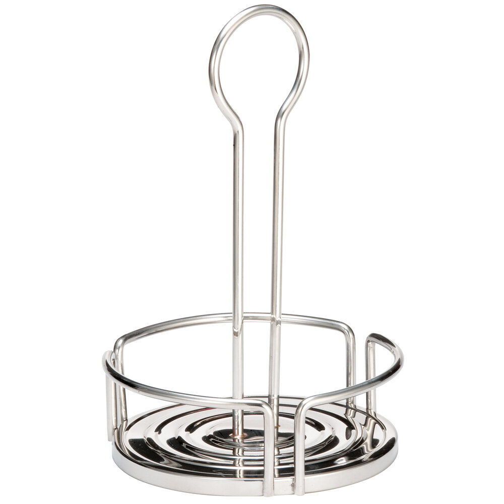 TableCraft DIA633 Versa Rack 6 3/8" Stainless Steel Condiment Caddy