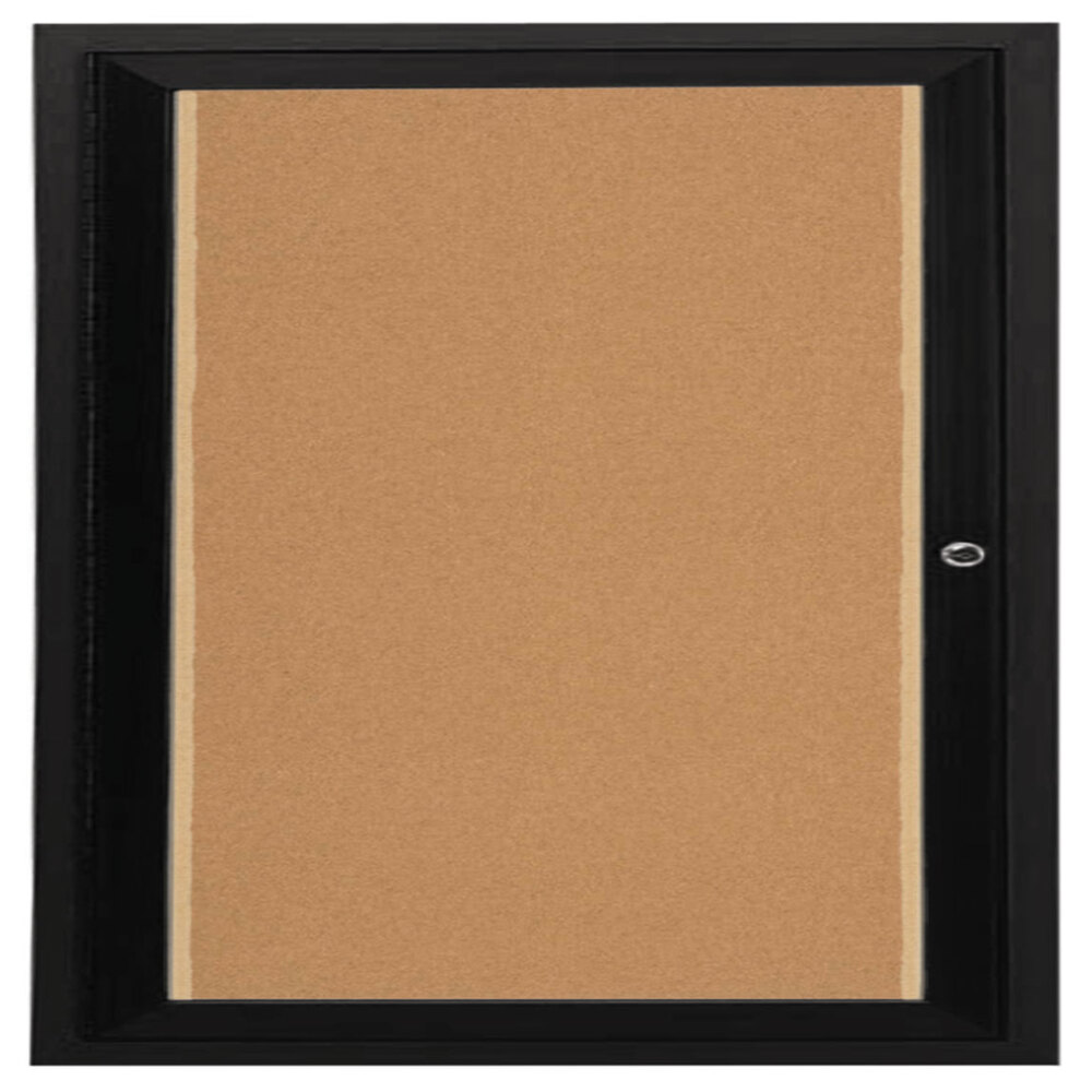 Aarco DCC3636RIBK 36" x 36" Enclosed Hinged Locking 1 Door Powder ...