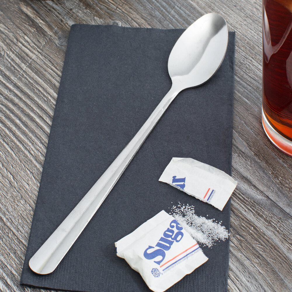 18/0 Stainless Steel Iced Tea Spoon, 8" - 12/Case