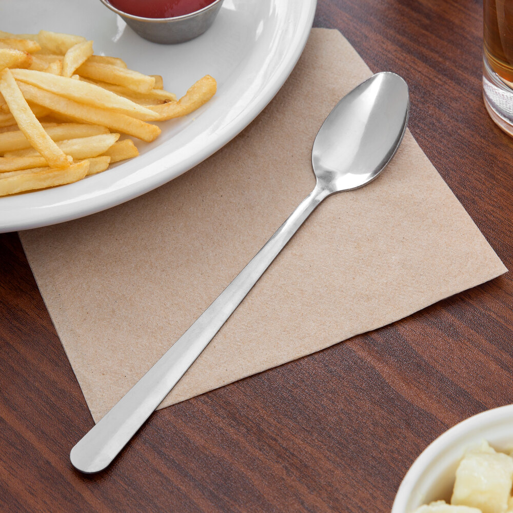 18/0 Stainless Steel Iced Tea Spoon, 8" - 12/Case