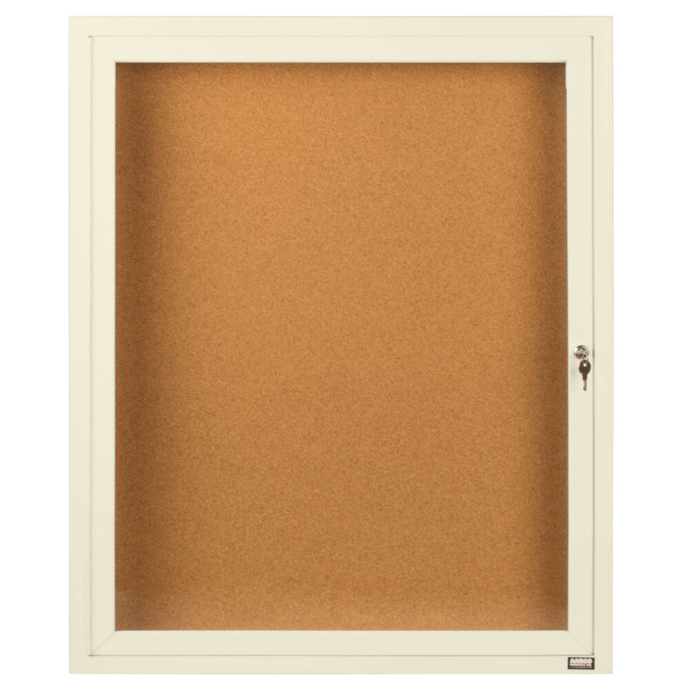 Aarco DCC2418RIV 24" x 18" Enclosed Hinged Locking 1 Door Powder Coated ...