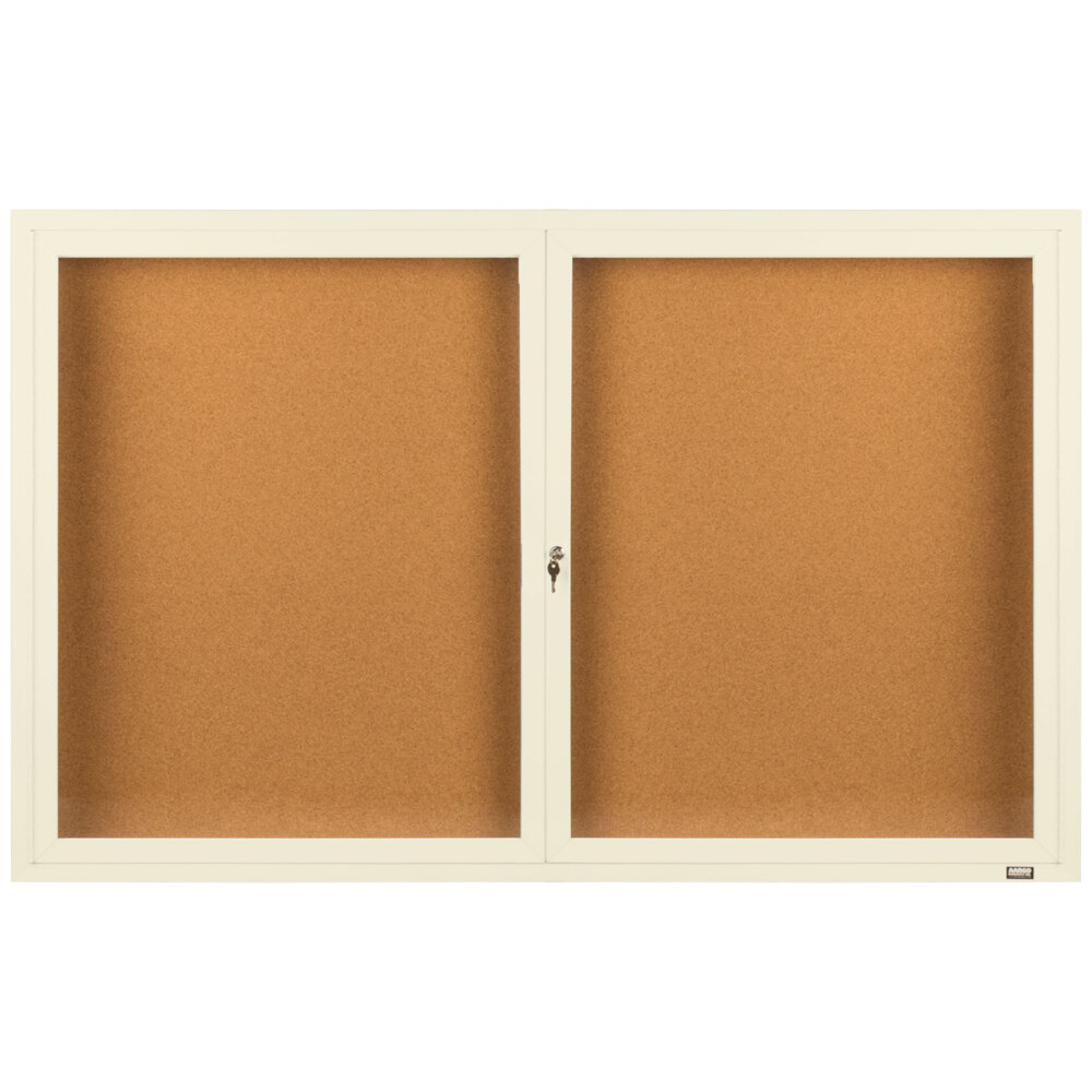 Aarco DCC3660RIV 36" x 60" Enclosed Hinged Locking 2 Door Powder Coated ...