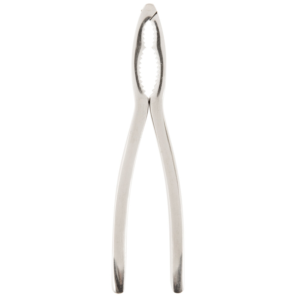 Choice 6 1/2" Stainless Steel Double-Jaw Heavy-Duty Lobster Cracker