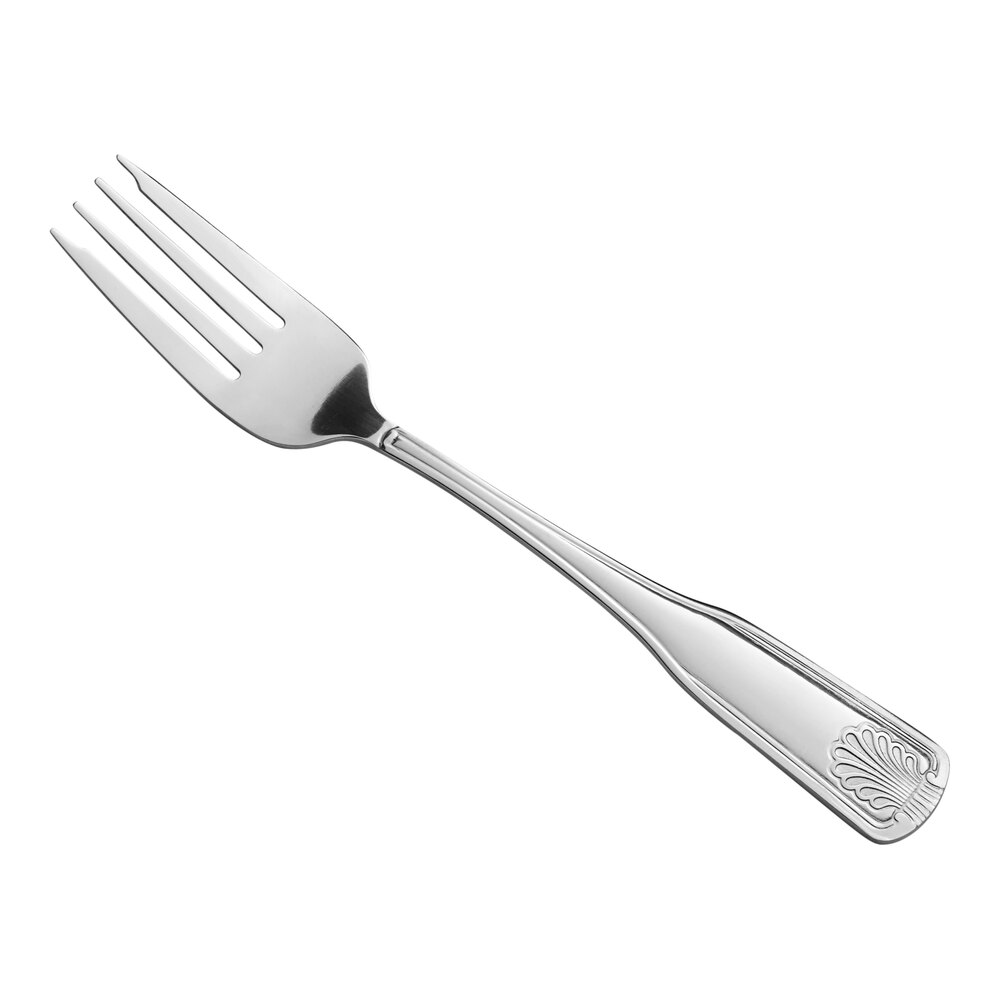 Acopa Atglen 7" 18/0 Stainless Steel Medium Weight Salad Fork - 12/Case