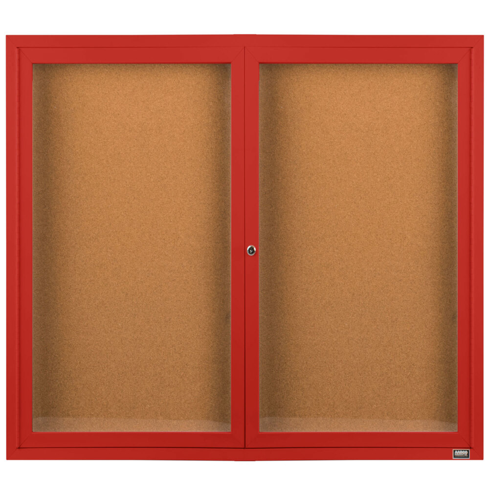 Aarco DCC4860RR 48" x 60" Enclosed Hinged Locking 2 Door Powder Coated ...