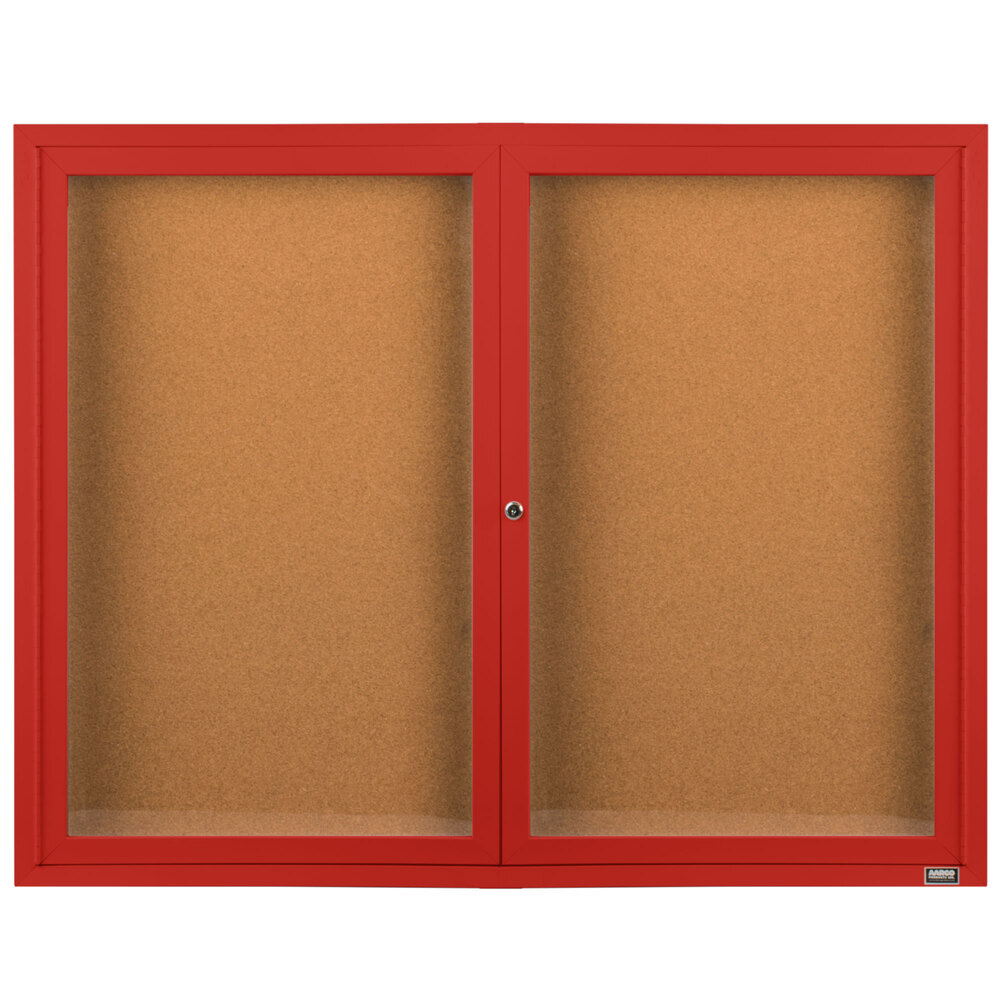 Aarco DCC4872RR 48" x 72" Enclosed Hinged Locking 2 Door Powder Coated ...