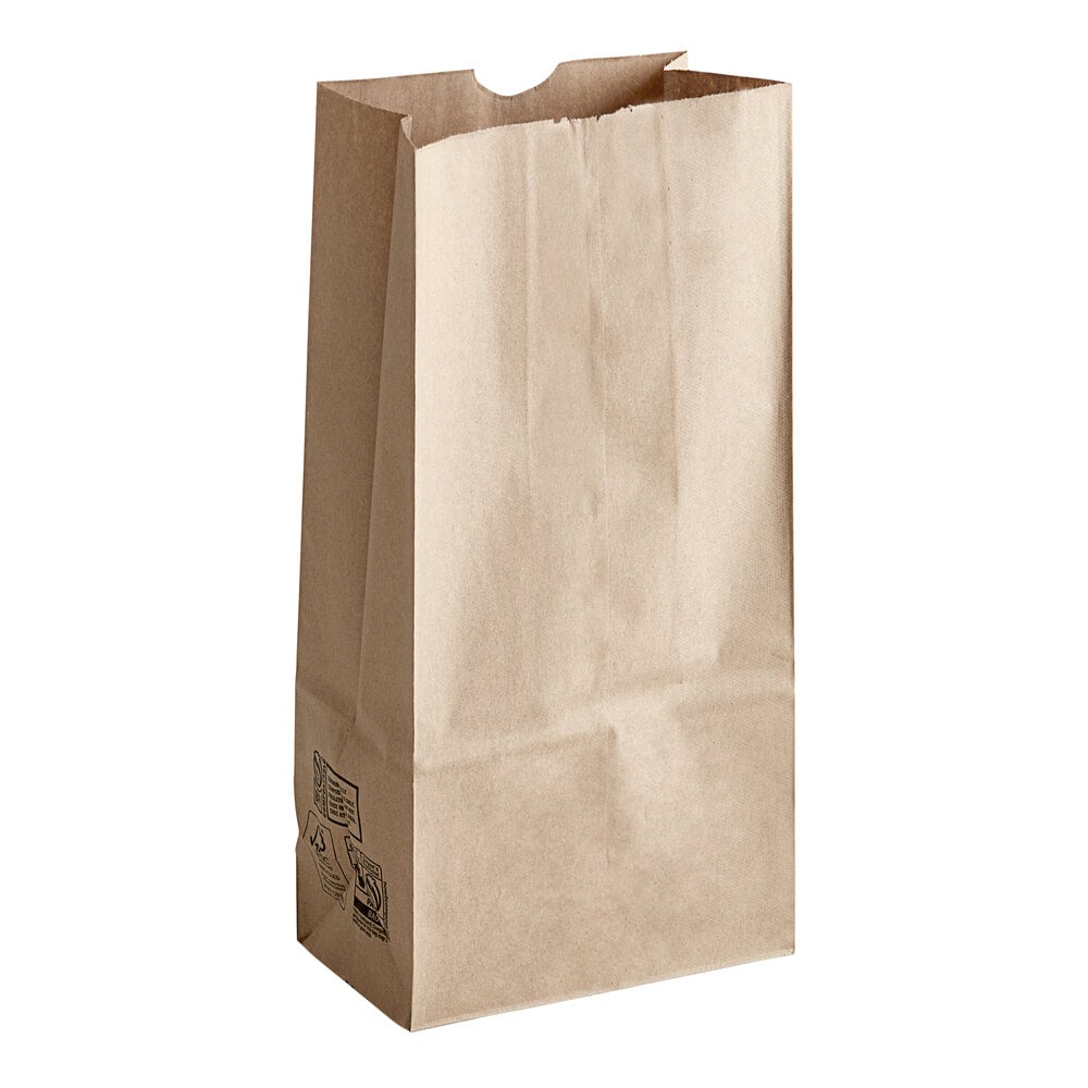 Duro 20 lb. Natural Kraft Paper Bag - 500/Bundle