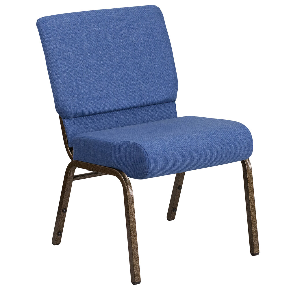 Flash Furniture FD-CH0221-4-GV-BLUE-GG Hercules Series Blue 21" Church ...