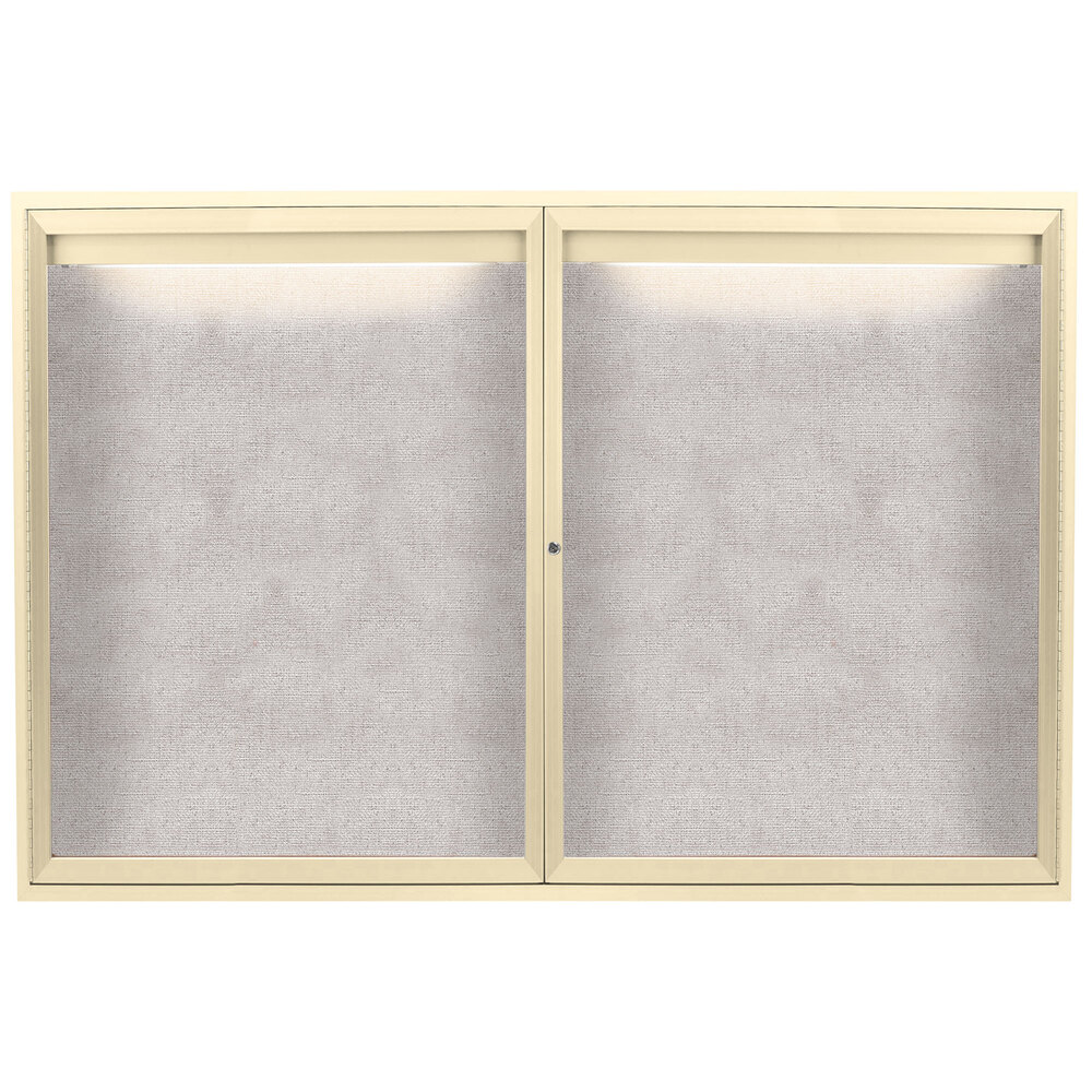 Aarco ODCC4872RIIV 48" x 72" Enclosed Hinged Locking 2 Door Powder ...