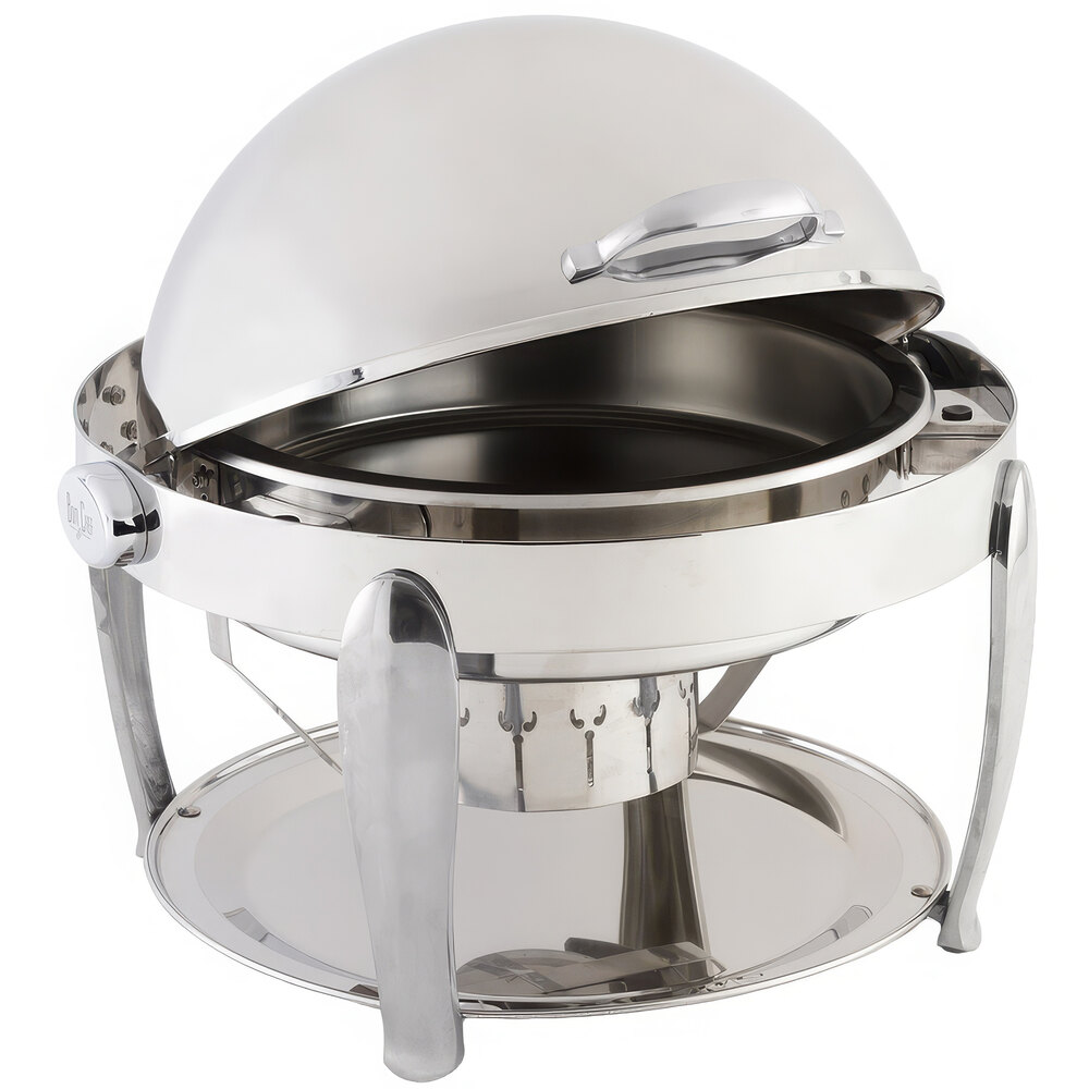 Bon Chef 10001CH Manhattan 8 Qt. Round Stainless Steel with Chrome ...