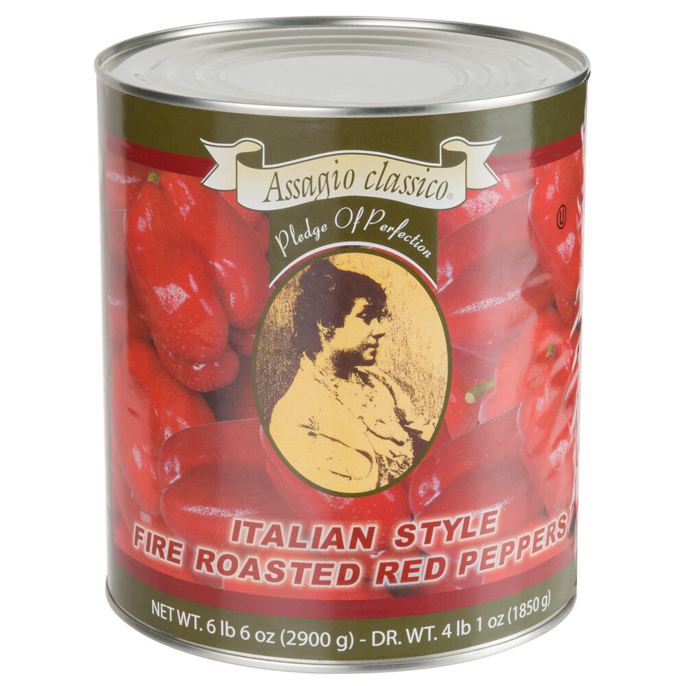 #10 Can Roasted Red Bell Peppers - 6/Case
