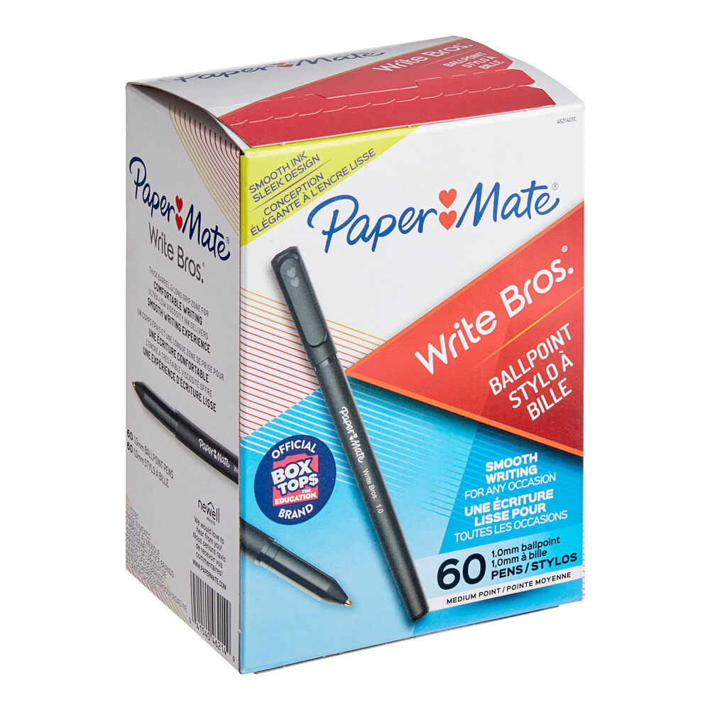Paper Mate 4621401C Write Bros Black Ink with Black Barrel 1mm ...