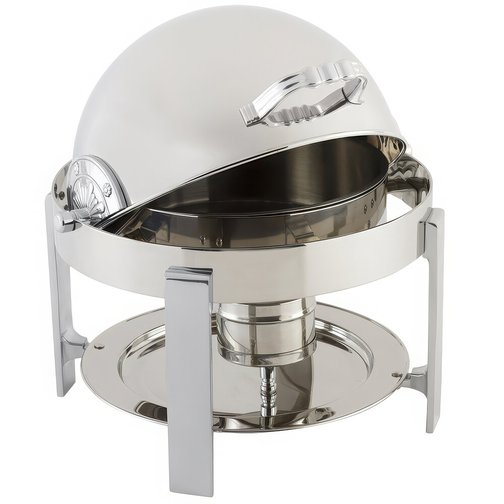 Bon Chef 20014CH Petite 3 Qt. Dripless Round Stainless Steel with ...