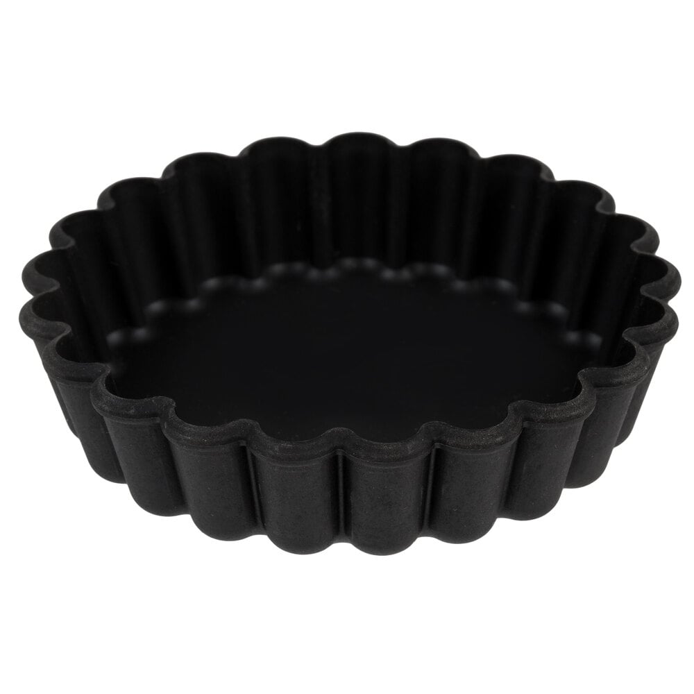 Matfer Bourgeat 345658 Exoglass 4" x 3/4" Fluted Non-Stick Tartlet ...