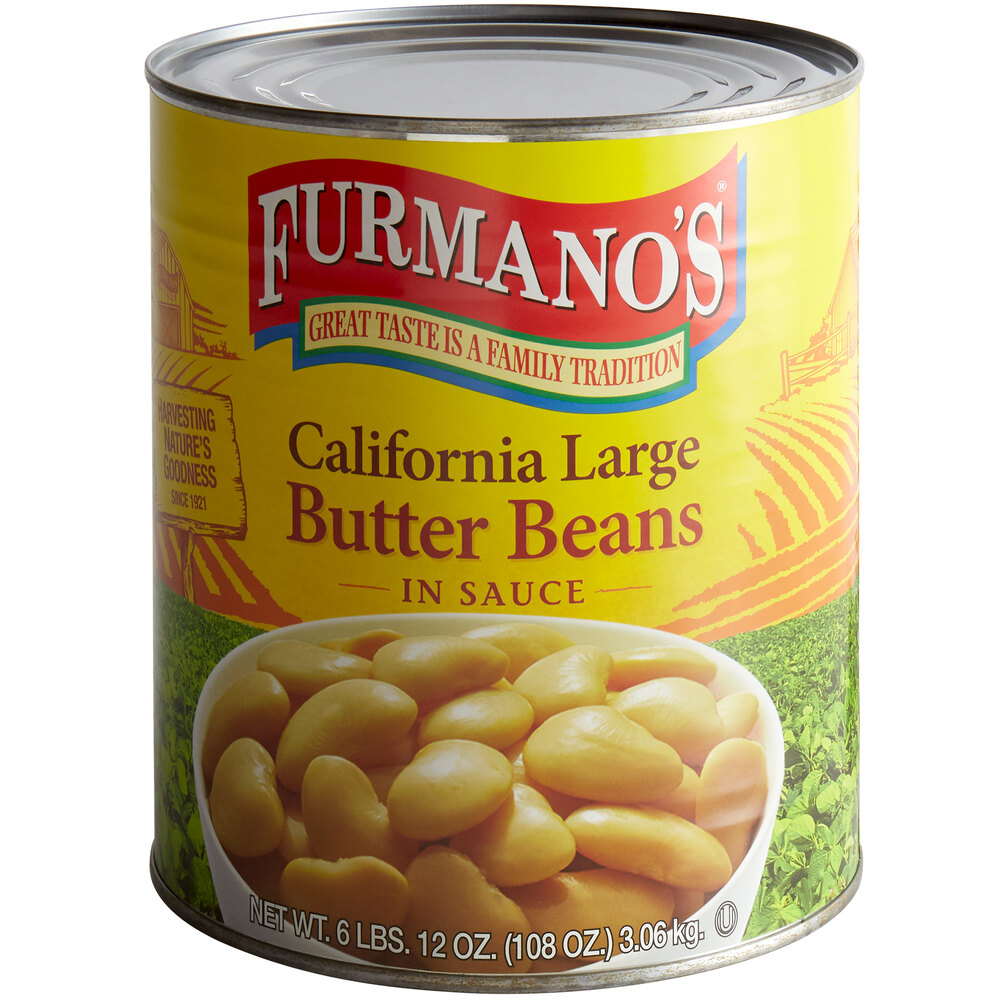 Furmano's #10 Can Butter Beans - 100/Case