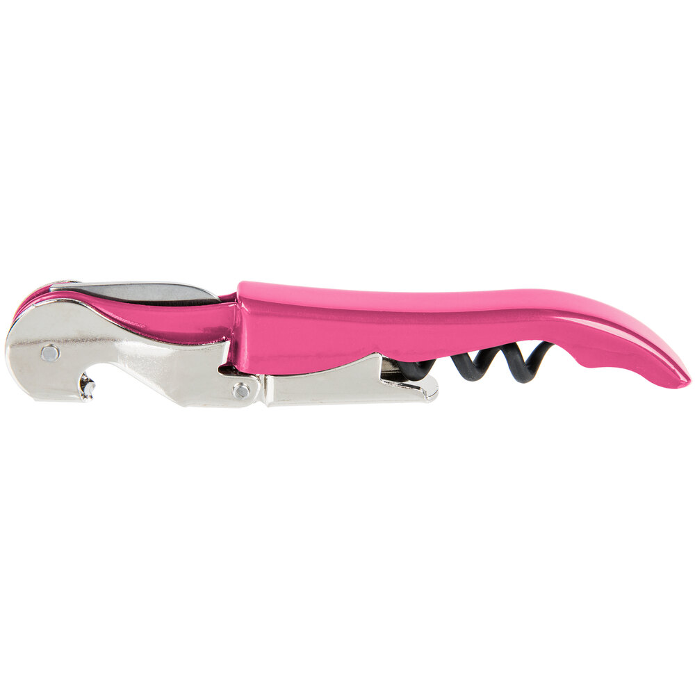 Pulltap's Original Customizable Waiter's Corkscrew with Dark Pink Handle